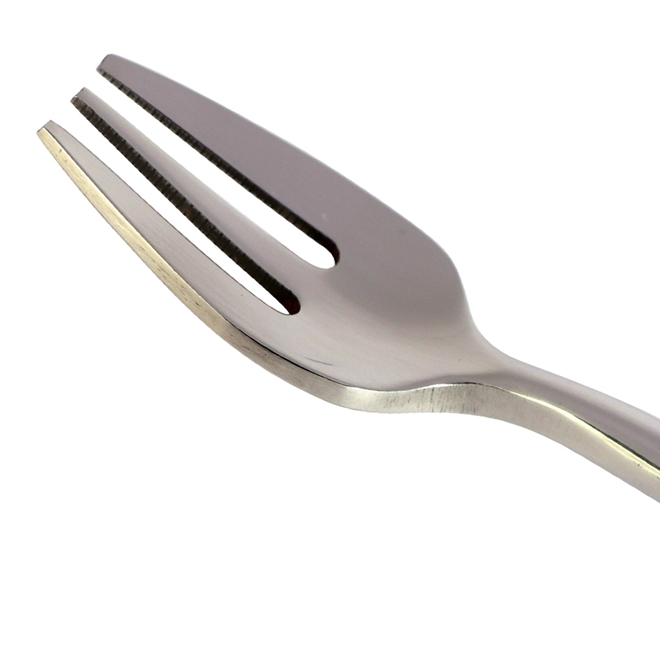 Jogo de 6 garfos para bolo em aço inox com cabo estilo bambu e caixa ...