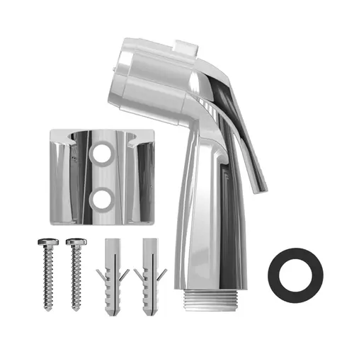 Gatilho Ducha Higiênica Luxo com Suporte - Cromado 97491 - Gatilho ...
