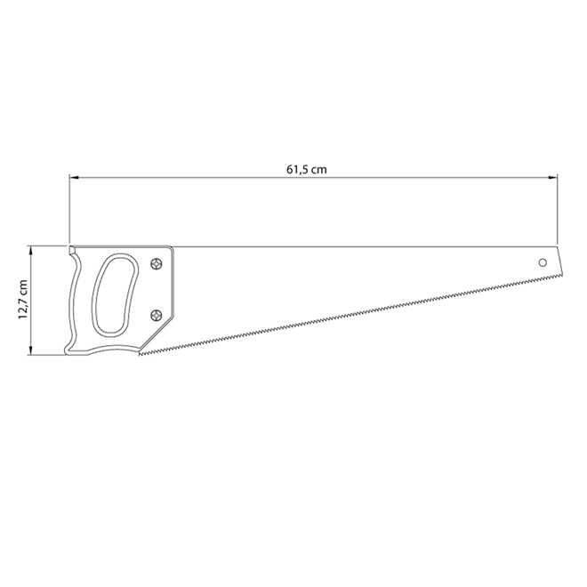 Serrote Tramontina Utility 22" com 7 Dentes por Polegada Lâmina em Aço ...
