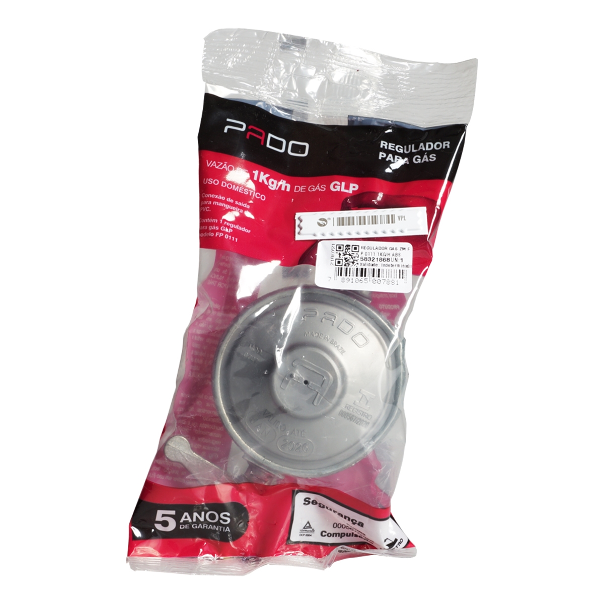 Regulador Gás ZM FP 0111 1KG/H ABS - Regulador Gás ZM FP 0111 1KG/H ABS - PADO